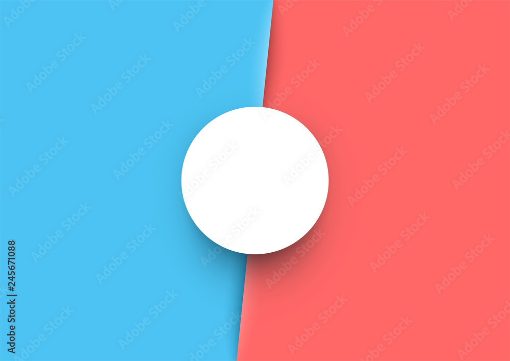 Infographic 2 Step Page Divide 3d Vector Layout Stock Vector | Adobe Stock