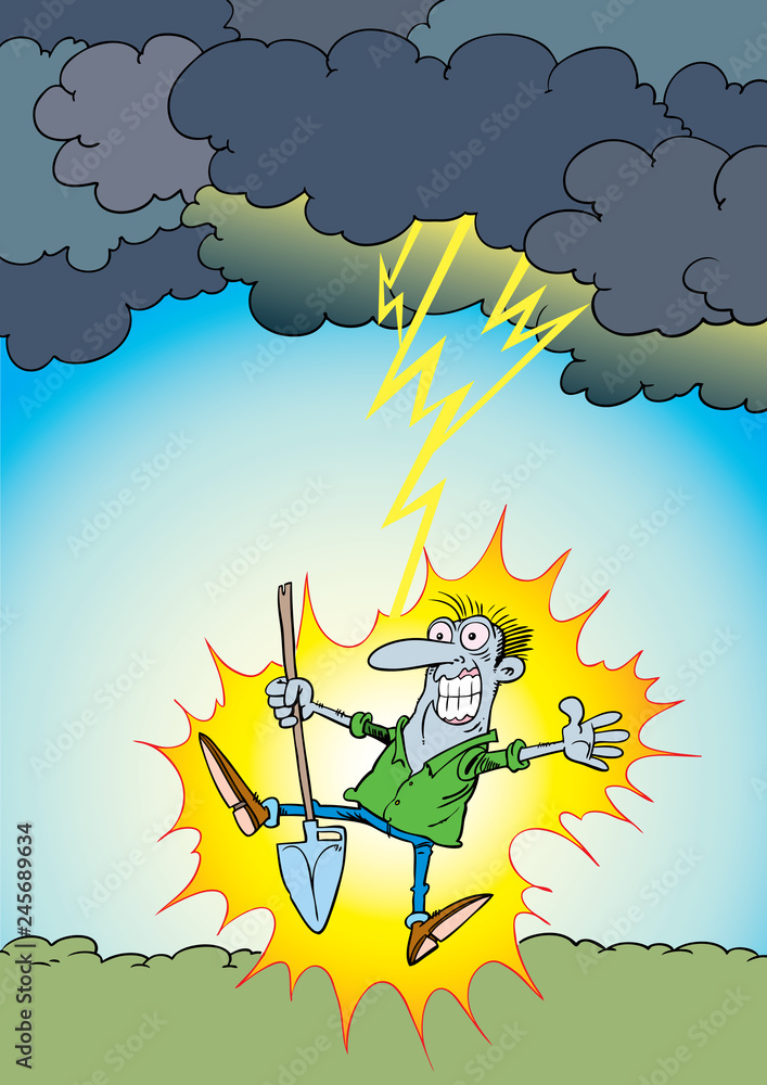 Man Hit By Lightning