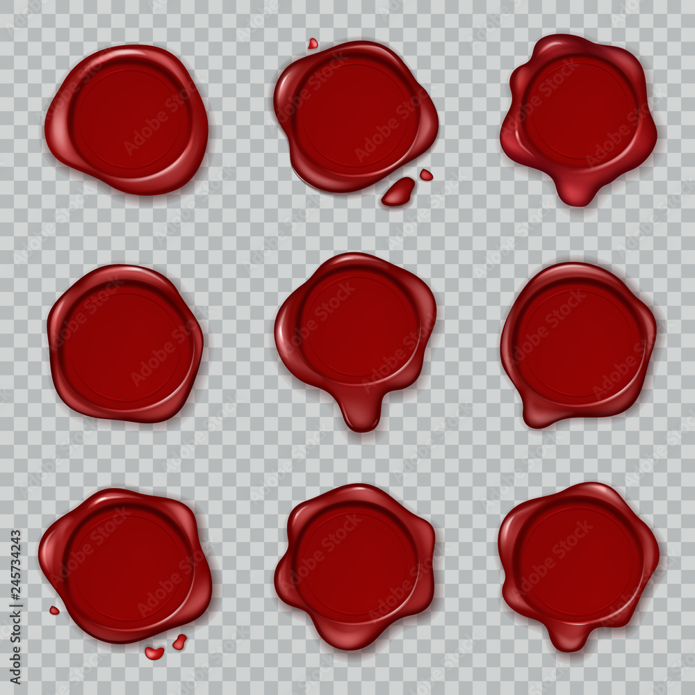 Vintage Red Wax Seal