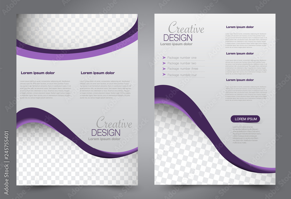 Flyer template. Brochur design for a business, education, advertisement ...