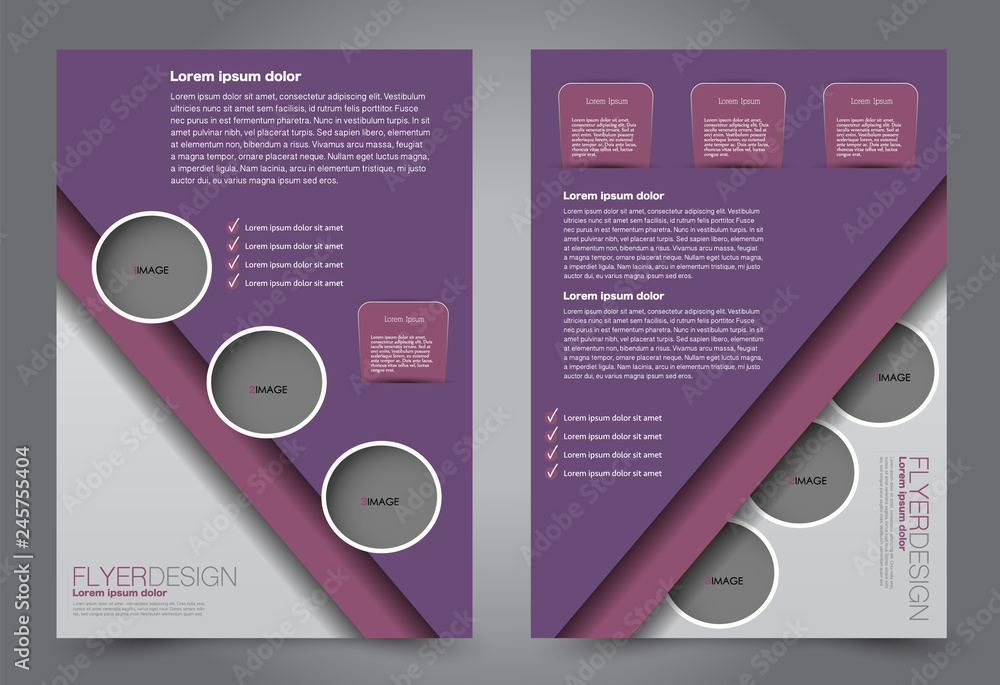 Flyer template. Brochur design for a business, education, advertisement ...