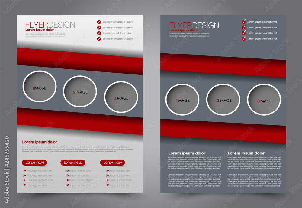 Flyer template. Brochur design for a business, education, advertisement ...