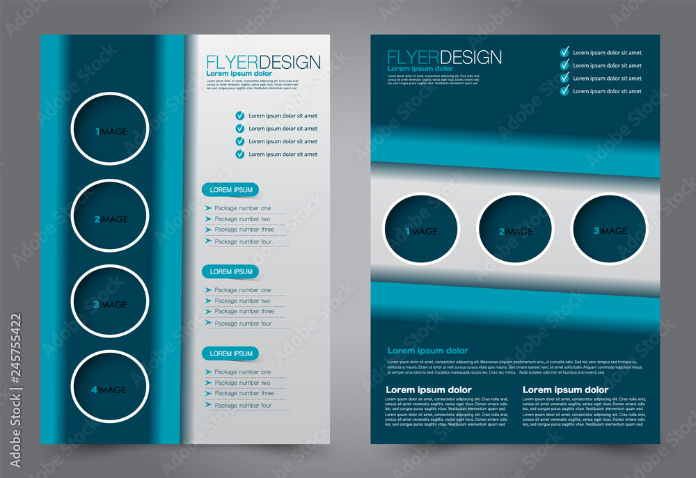 Flyer template. Brochur design for a business, education, advertisement ...