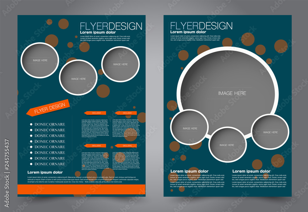 Flyer template. Brochur design for a business, education, advertisement ...