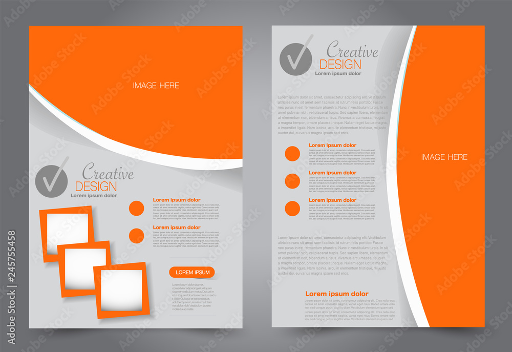 Flyer template. Brochur design for a business, education, advertisement ...
