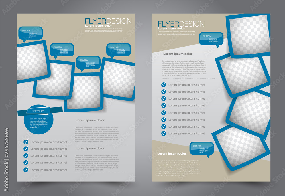 Flyer template. Brochur design for a business, education, advertisement ...
