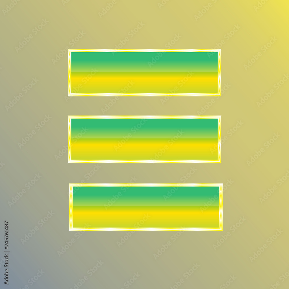 gold buttons with gradients/In the picture, buttons with gradients of ...