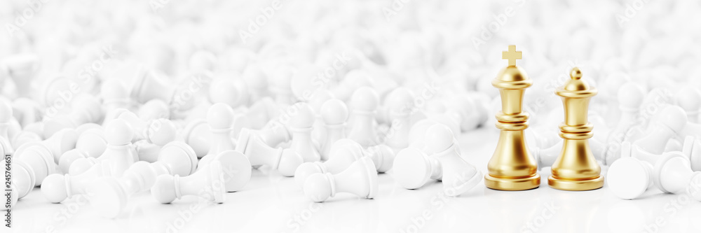 Infinite chess background, original 3d rendering. Leadership and role ...