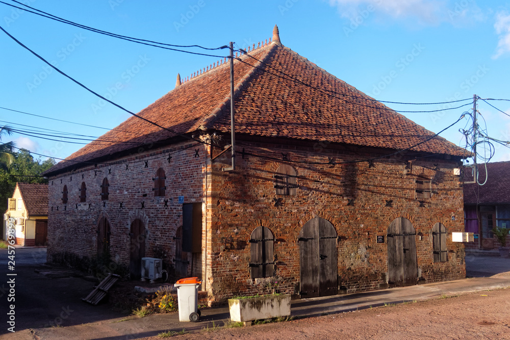 Typical brick creole house - La Poterie, Les Trois-Ilets, Martinique ...
