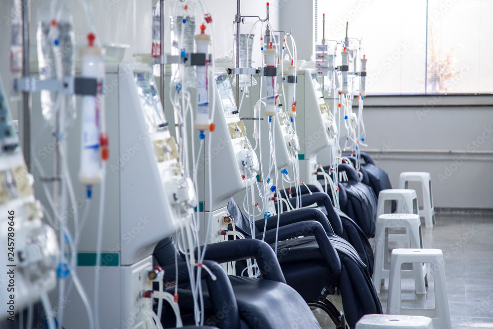 hemodialysis room equipment Stock Photo | Adobe Stock