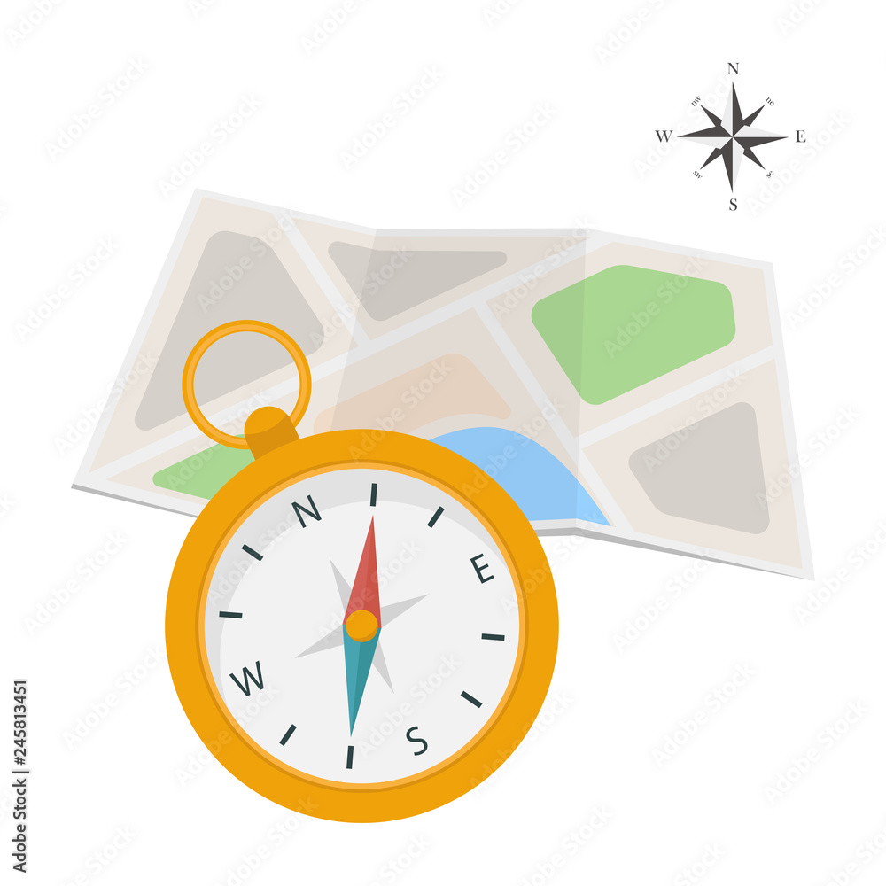 Map Compass Vector
