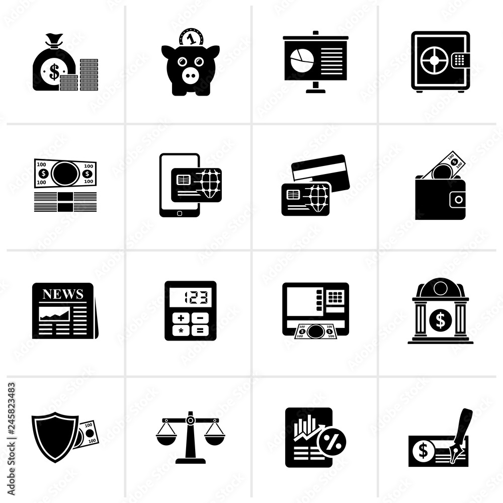 Financial Services Icon Vector