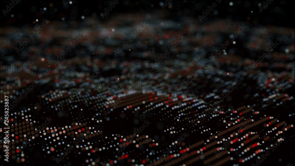 Big data visualization. Visual information complexity. Data threads ...