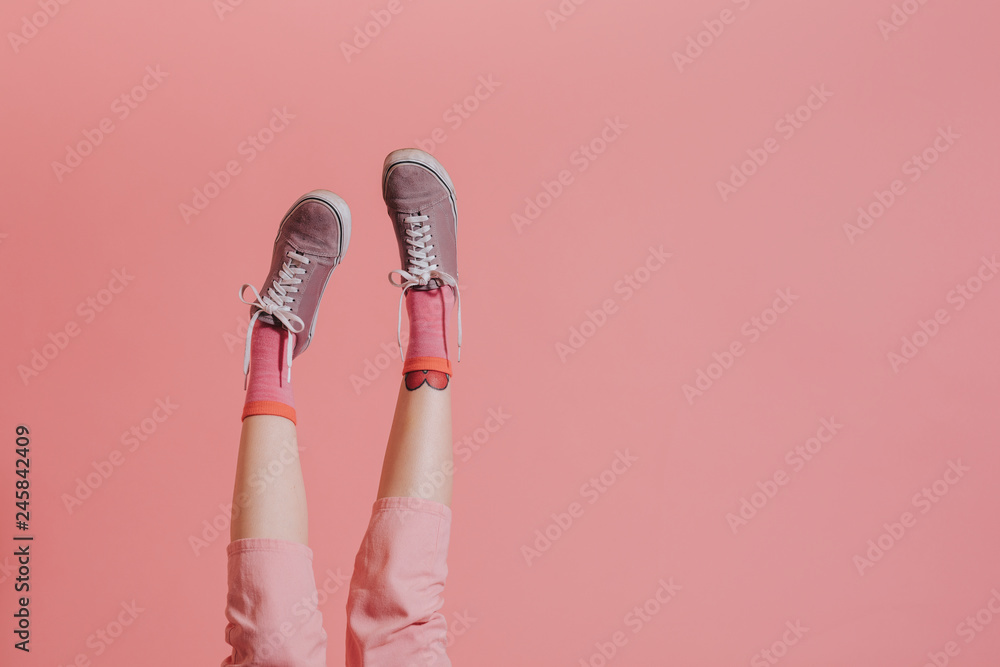 Legs up in the air Stock Photo | Adobe Stock