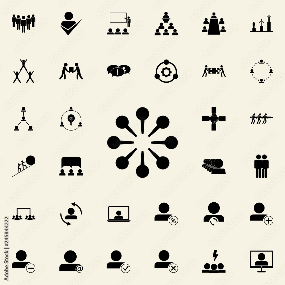 common goals icon. Teamwork icons universal set for web and mobile ...