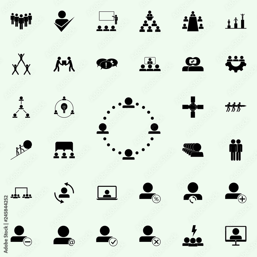 common ground between people icon. Teamwork icons universal set for web ...
