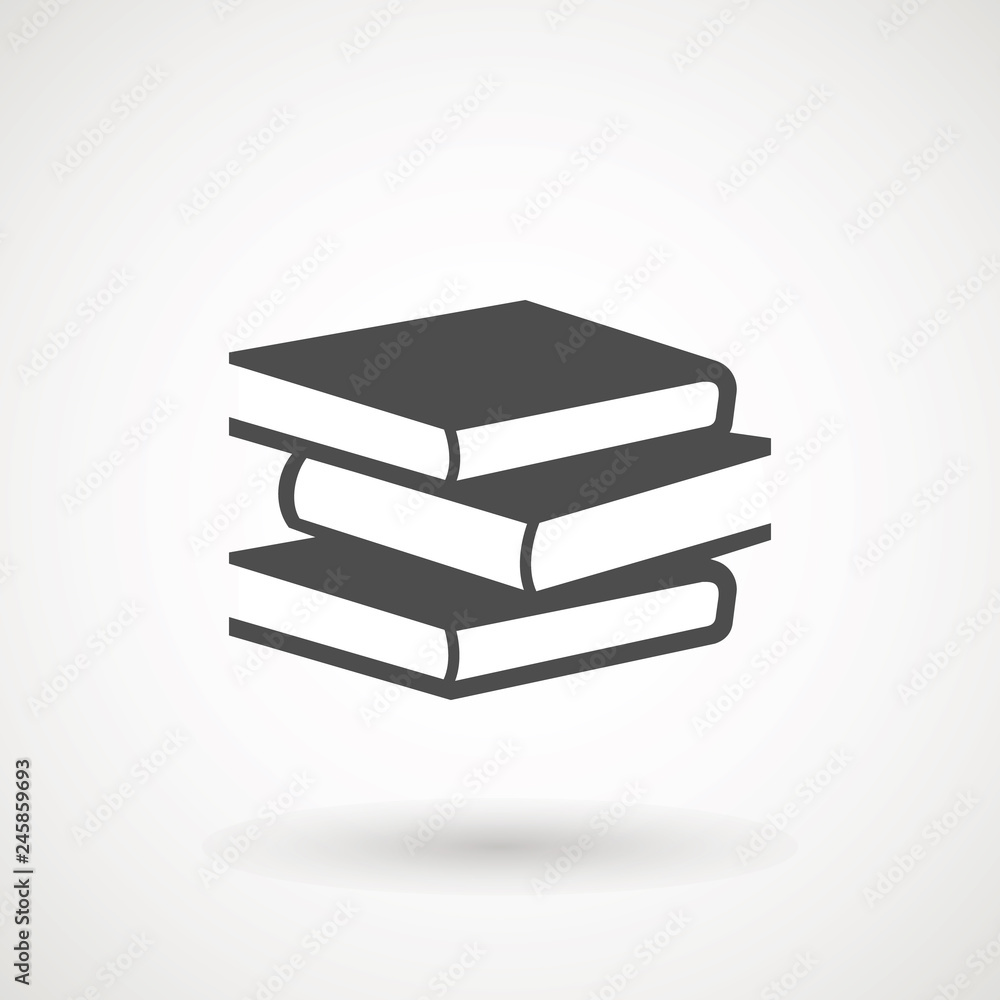 Book icon vector, solid illustration, pictogram isolated on white. High ...