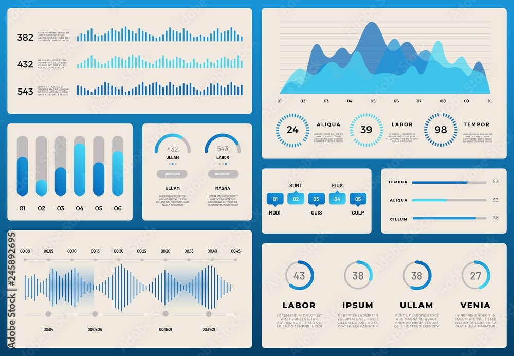 Tech chart infographic. Futuristic HUD diagrams, holographic data bars ...