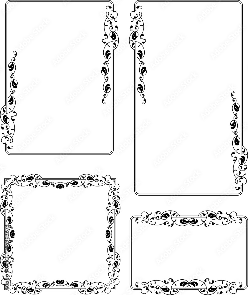 Frame Border Design Stock Vector | Adobe Stock