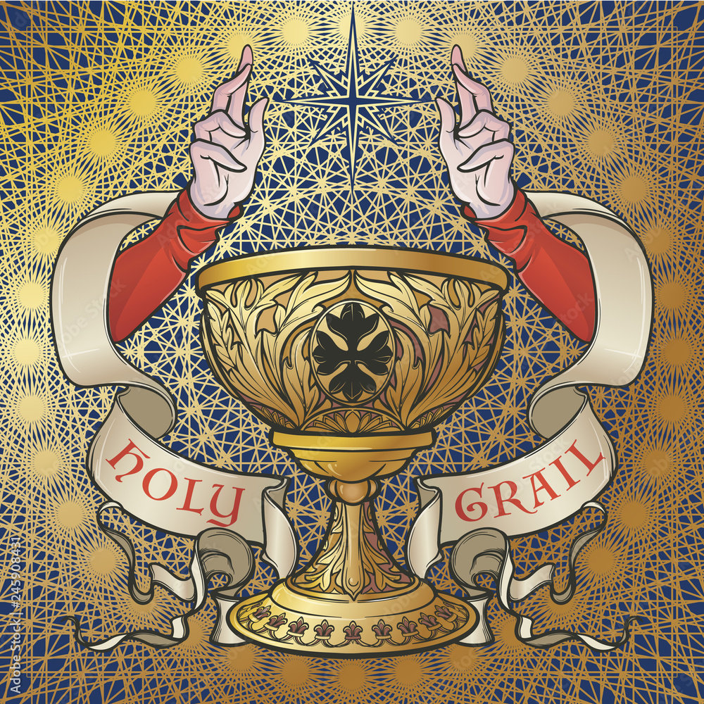 Vettoriale Stock Holy Grail. Symbol of spiritual insight in the ...