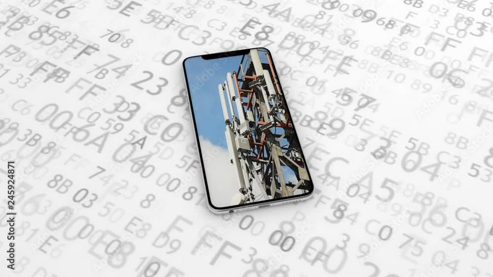 Cellular communications, transmitter, signal strength. Work mobile ...