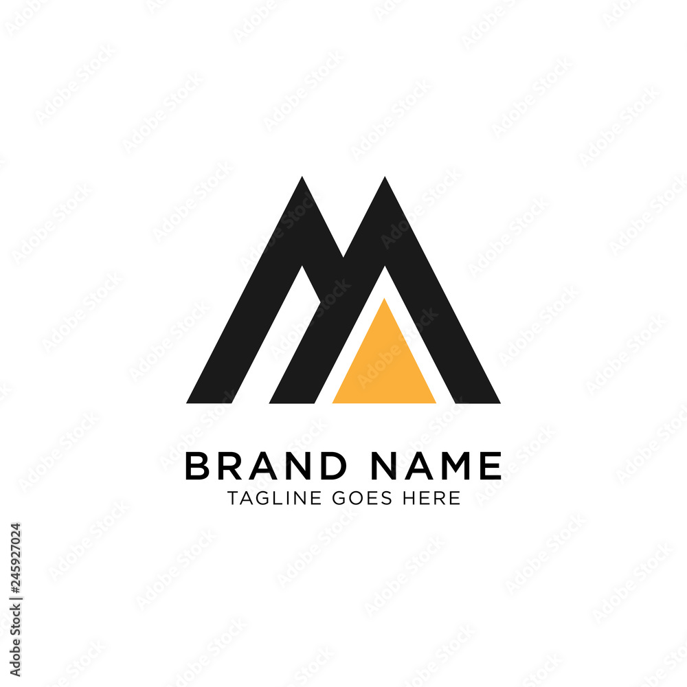 Initial AM Logo Design Inspiration Stock Vector | Adobe Stock