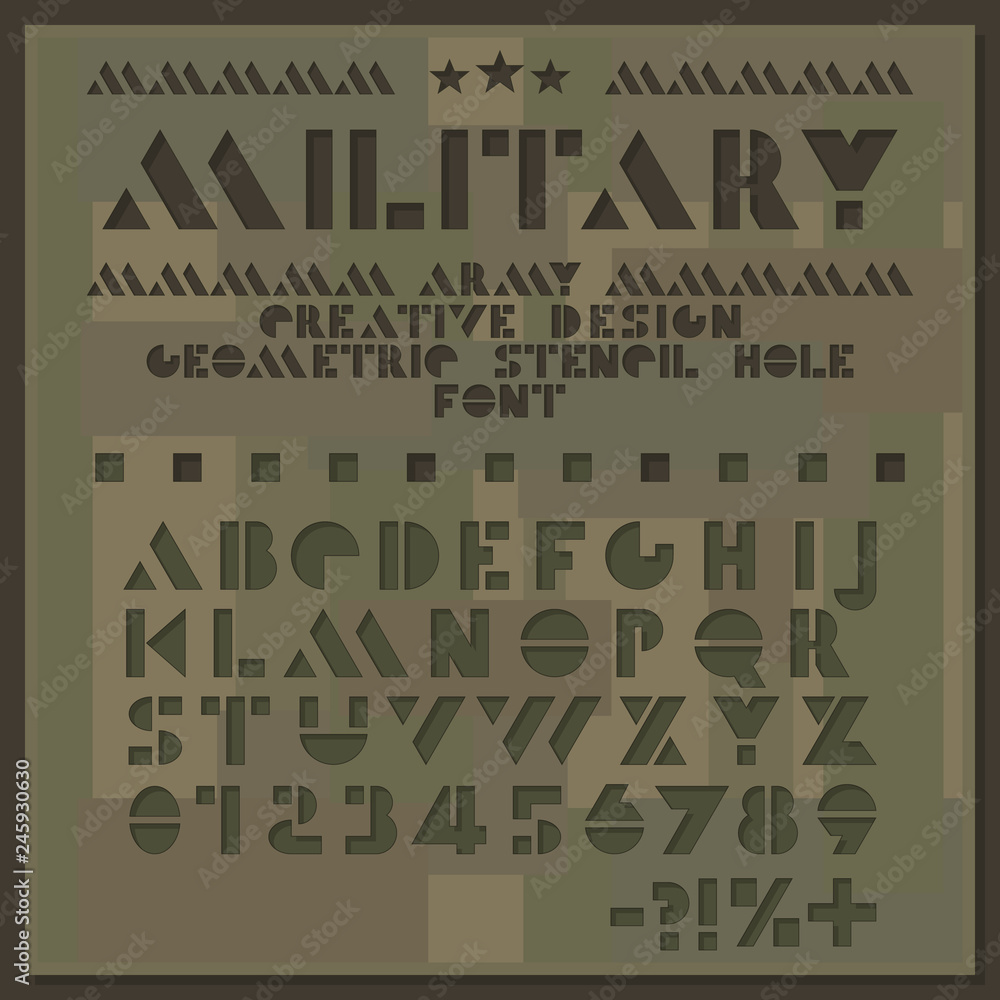 Military Stencil Letter Font - Infoupdate.org