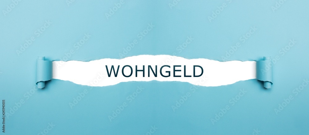 Wohngeld auf gerissenen Papier Stock Illustration | Adobe Stock