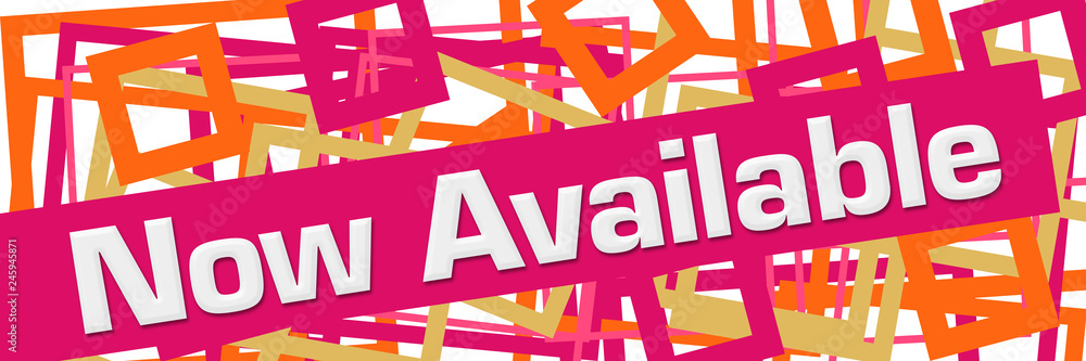 Now Available Pink Orange Random Borders Horizontal Stock Illustration ...