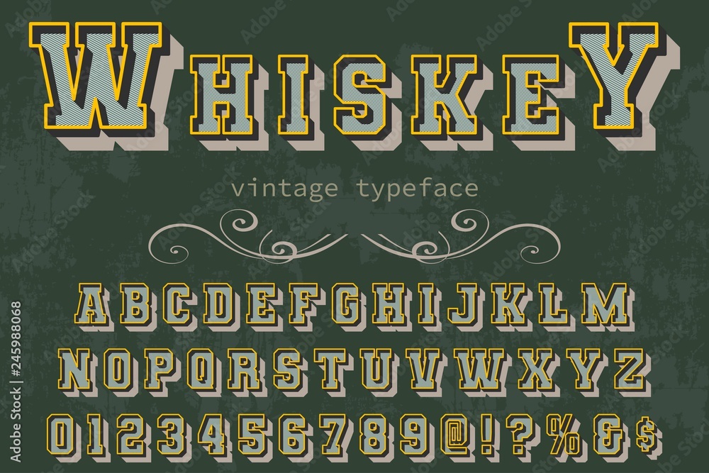 Font Script Typeface vintage script font Vector typeface for labels and ...