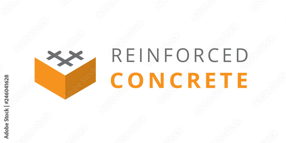 reinforced concrete logo Stock Vector | Adobe Stock