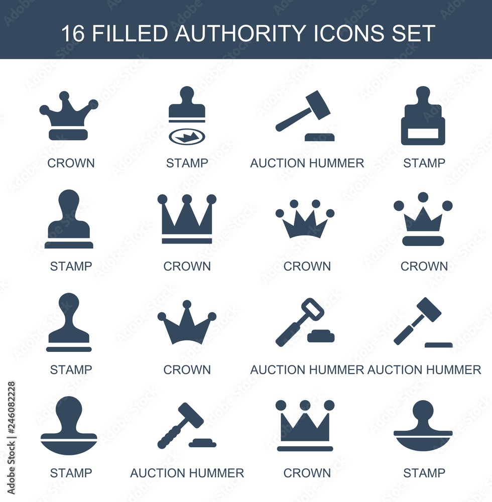 authority icons Stock Vector | Adobe Stock
