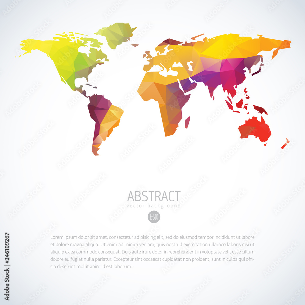 Cool World Map Vector