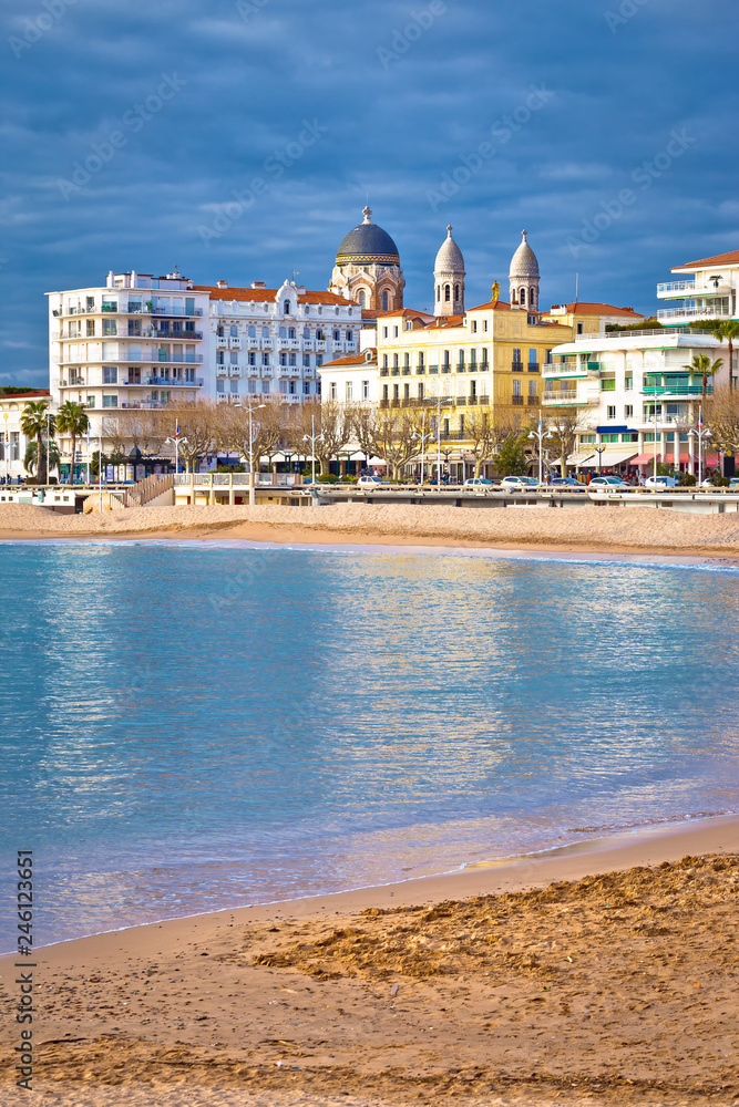 Saint Raphael beach and waterfront view, famous tourist destination of ...