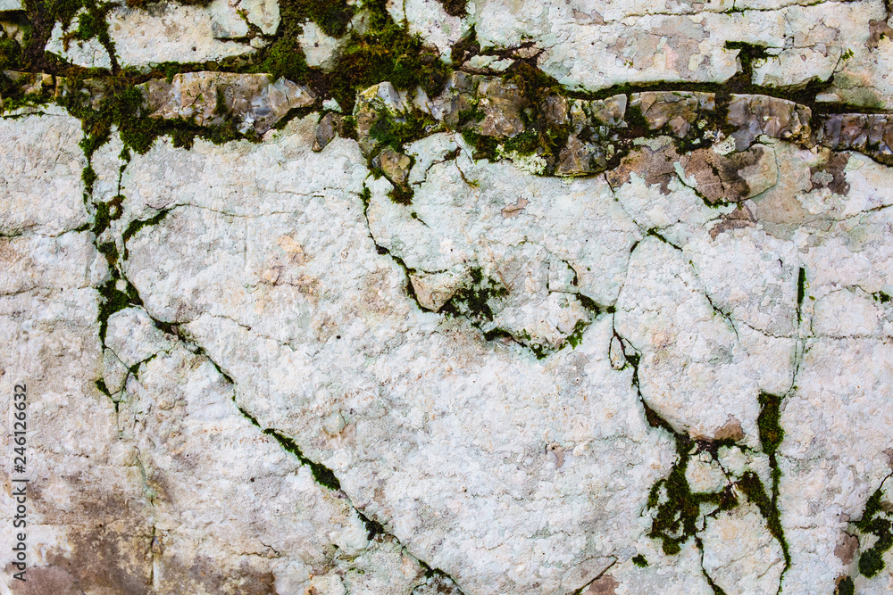 Closeup - beautiful structure of an ancient rock texture formation ...