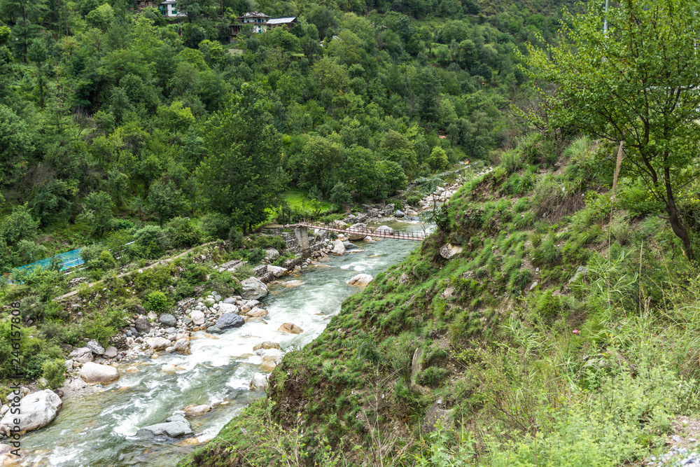 Lush green beautiful Tirthan valley. This quiet valley is ideal for ...
