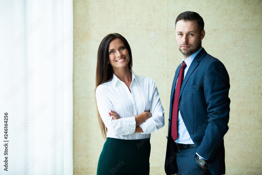 Female And Male Business Partners