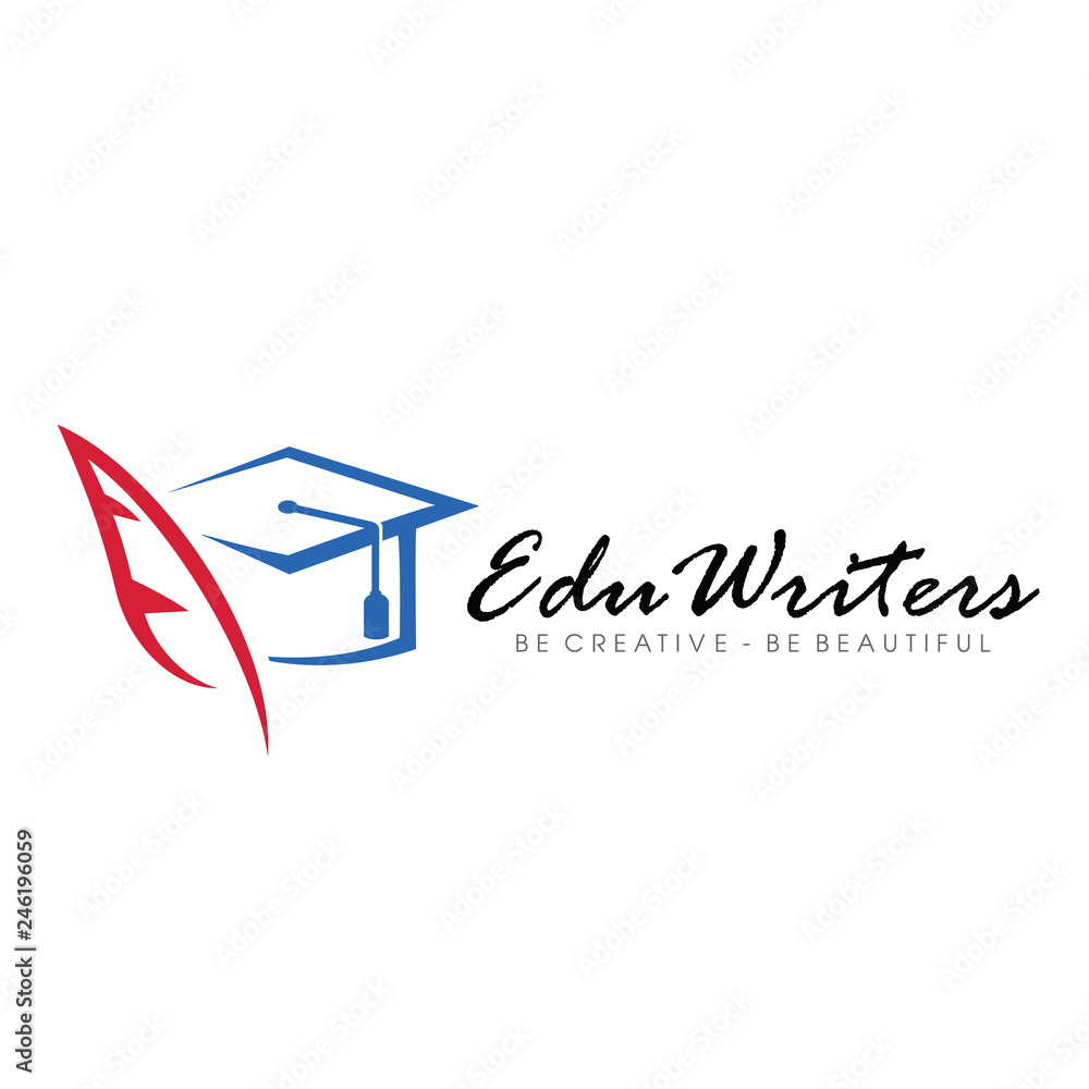 Education and Writer Logo Vector Inspiration Stock Vector | Adobe Stock