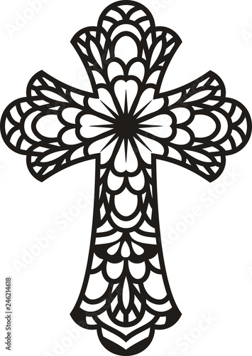 Fancy Cross Clip Art