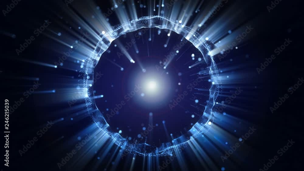 4K Abstract motion background shining particles stars magic dust and ...