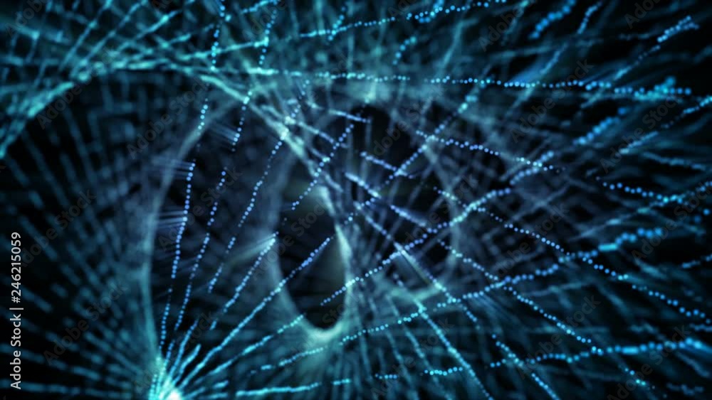 Video Stock 4K Abstract motion background animation shining particles sparks and magic dust ...