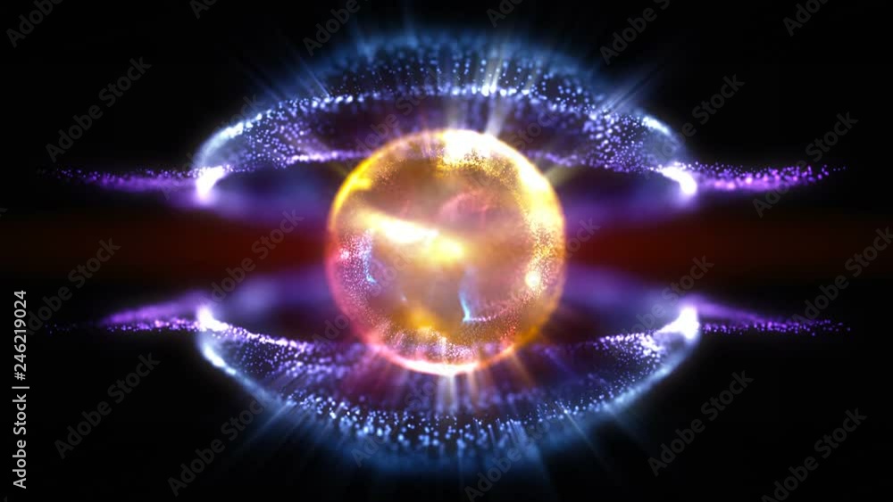 4K Abstract motion background shining particles stars magic dust and ...