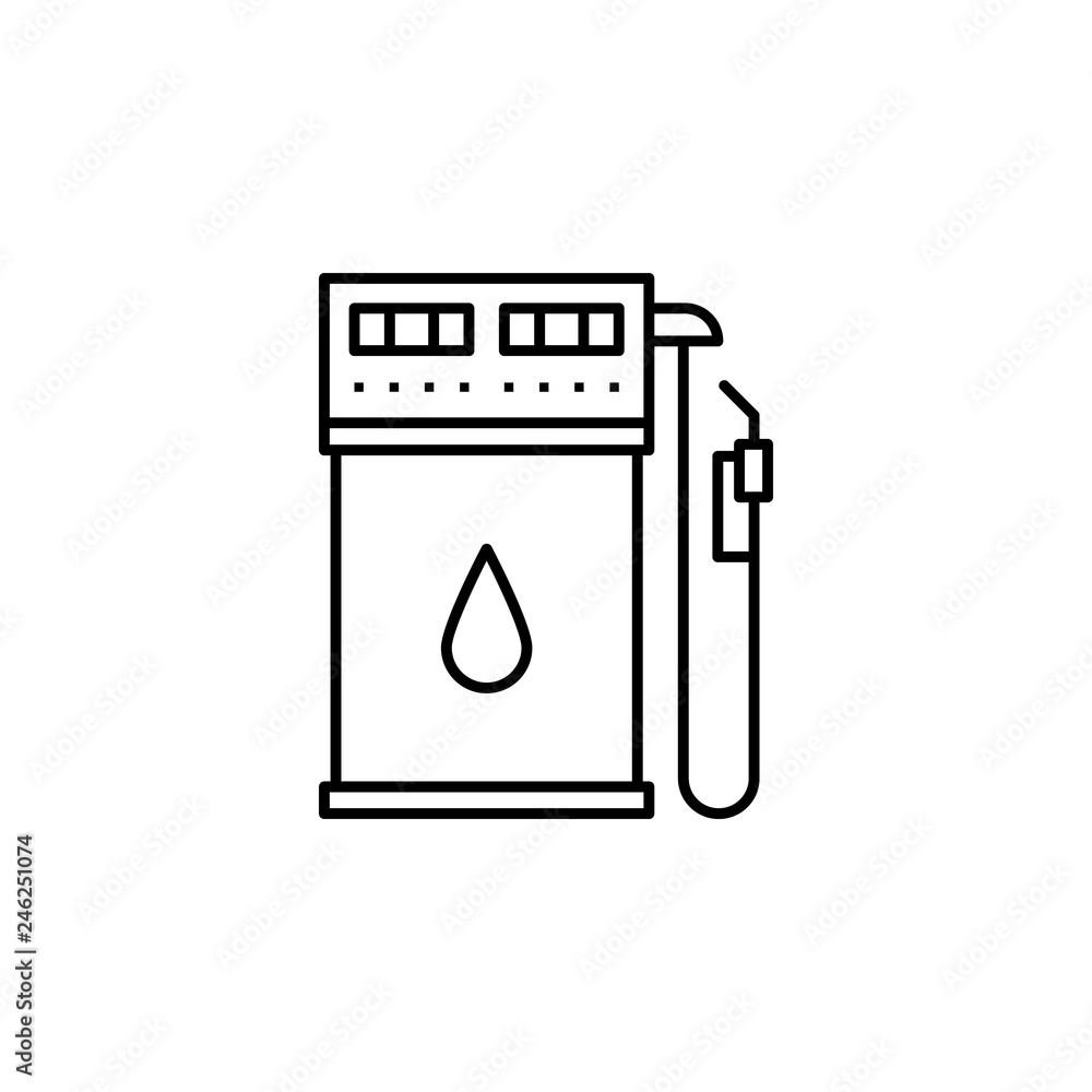 gas, station outline icon. Can be used for web, logo, mobile app, UI ...