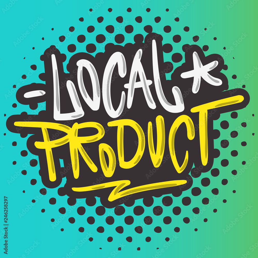 Local Product Hand Drawn Brush Lettering Calligraphy Graffiti Tag Style ...