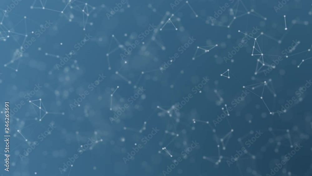 Abstract plexus 3d rendered blue digital, communication and technology ...