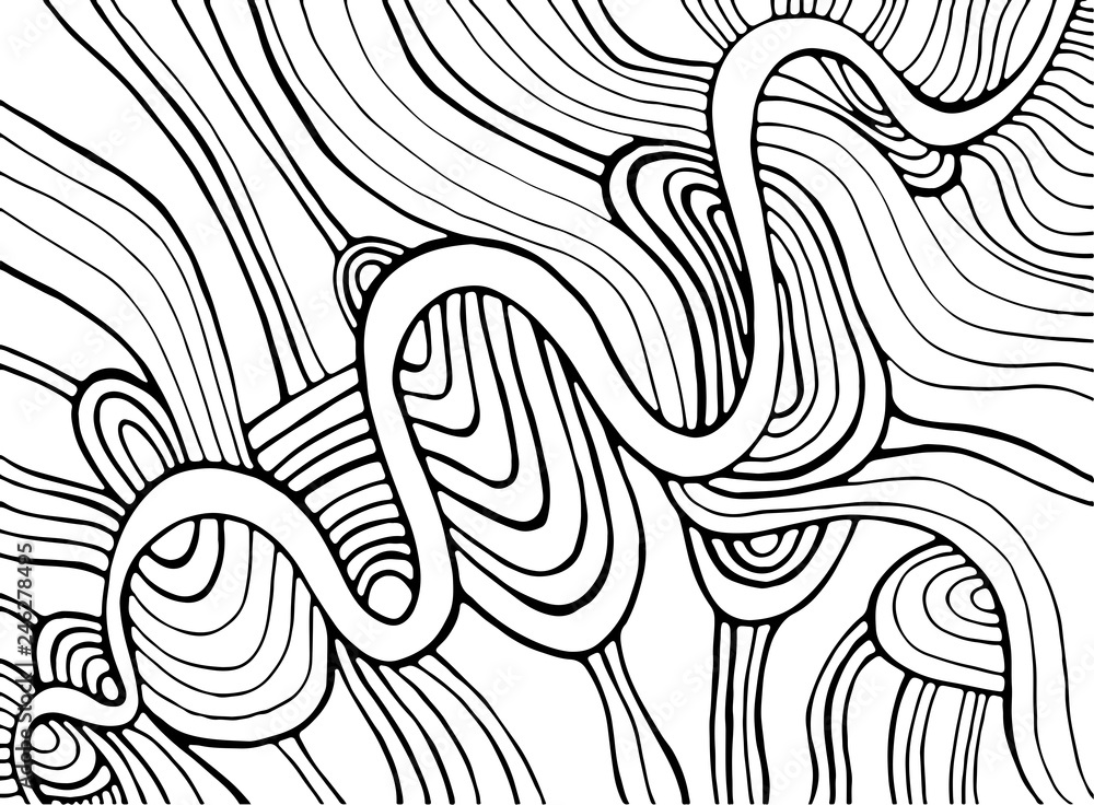 Wavy Coloring Pages Of Designs