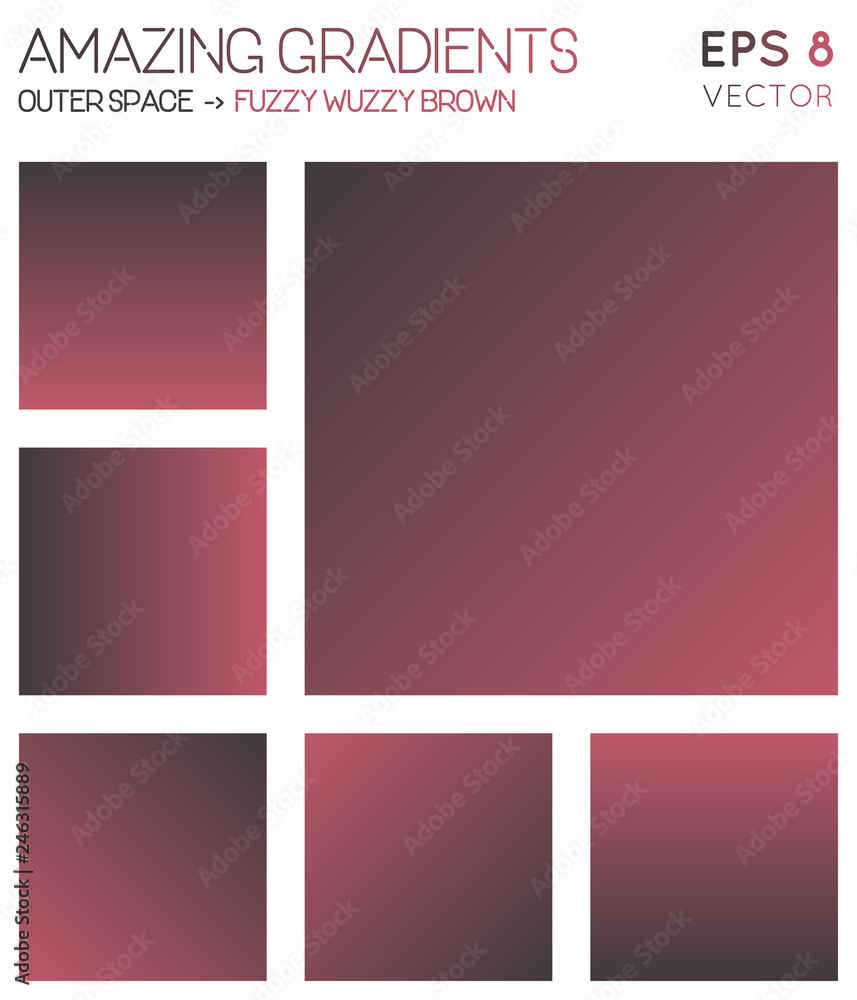Colorful gradients in outer space, fuzzy wuzzy brown color tones ...