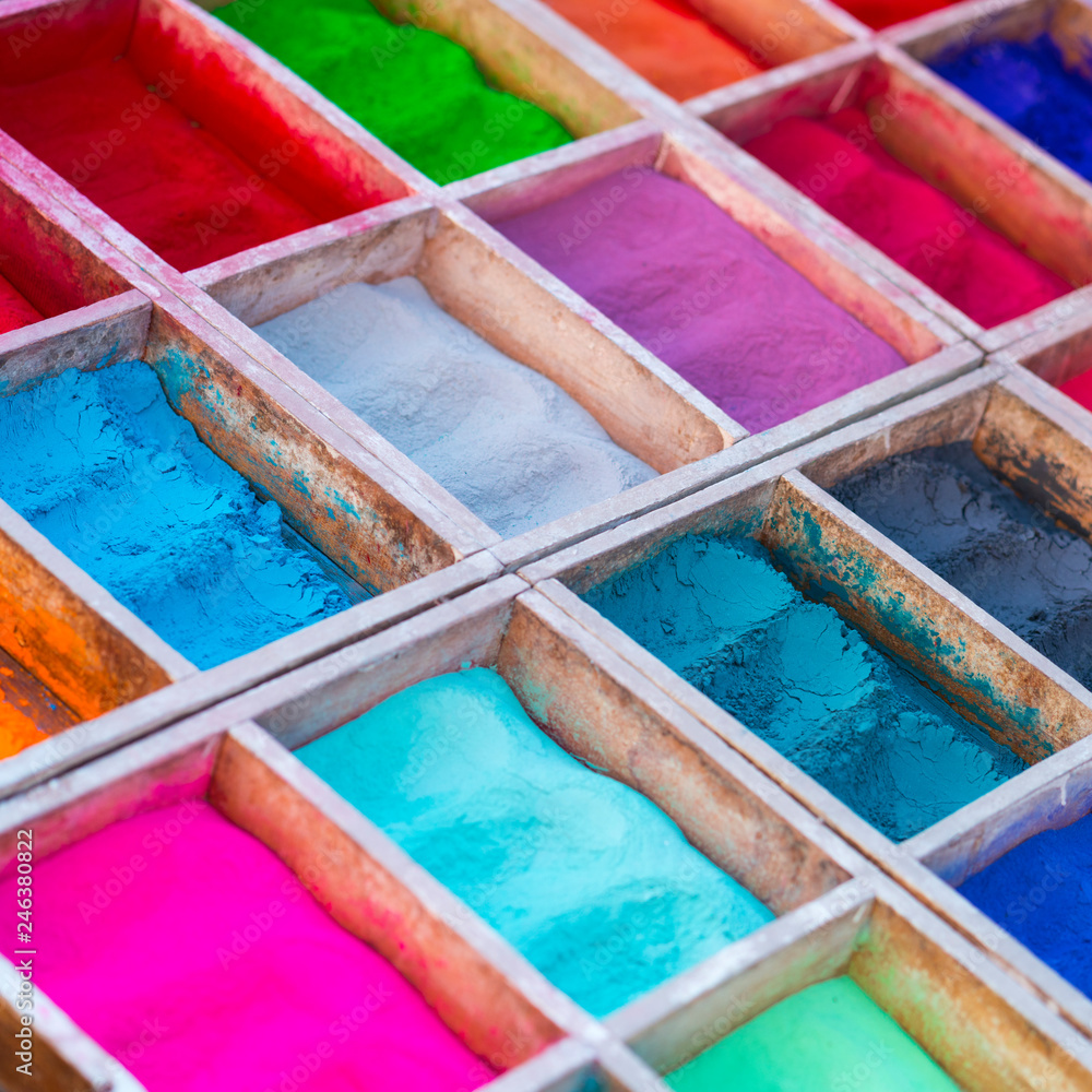 Color powder, Pashupatinath Temple, Bagmati River, Kathmandu Valley ...
