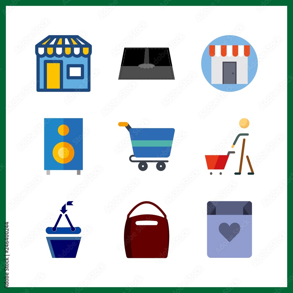 9 customer icon. Vector illustration customer set. shop and single ...