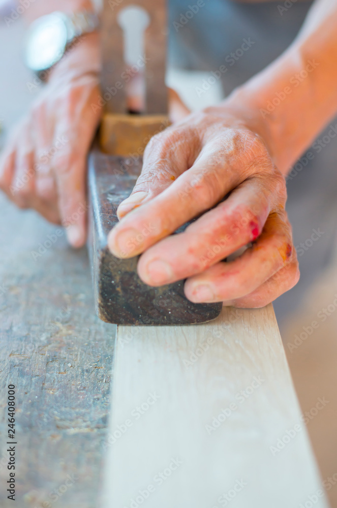Accident, finger wound from work and hand tools of handmade work Stock ...
